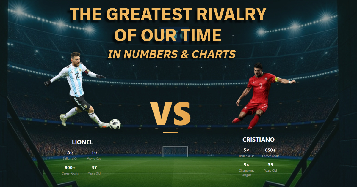 Messi vs Ronaldo: The Greatest Rivalry | Timeline 2002-2025